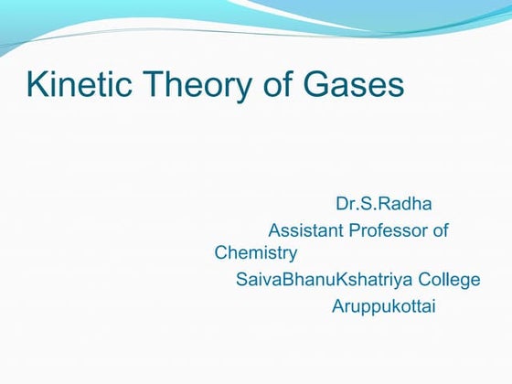 07 xi kinetic theory of gases notes | DOC