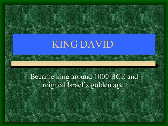 King David: Part-1 | PPTX