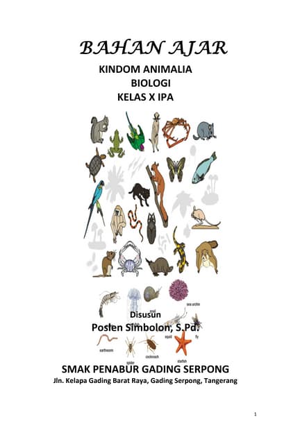 Kingdom Animalia "Ciri dan Struktur" | PPT