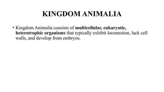 Classification of animal kingdom | PPTX