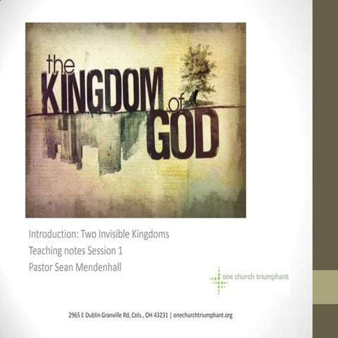 Kingdom first presentation_notes | PPTX | Christianity | Religion ...