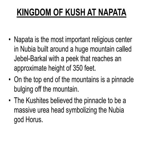 The Kingdom of Kush at Napta | PPTX | Islam | Religion & Spirituality