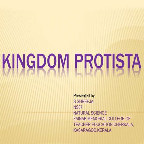 Kingdom protista | PPT
