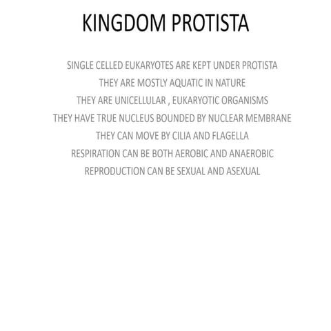 Kingdom protista | PPTX