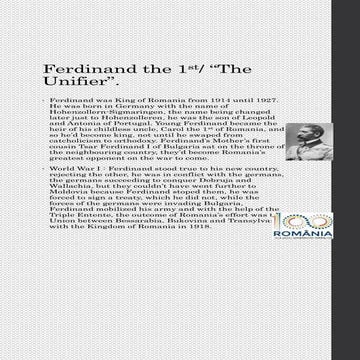 King ferdinand the first, the unifier. | PPTX