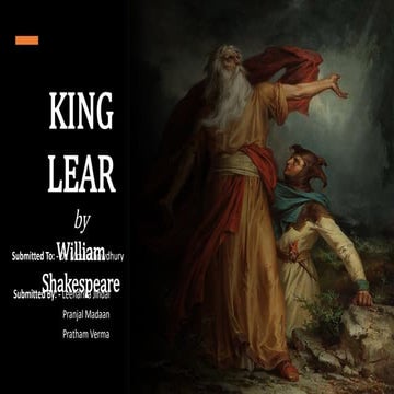 King Lear - A Tragic Hero Fall explained | PPTX