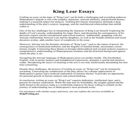 King Lear Essays.pdf
