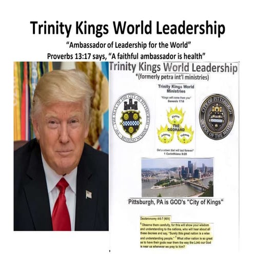 Trinity Kings World Leadership: King President Donald Trump | DOCX