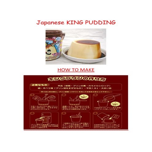 King pudding | DOCX