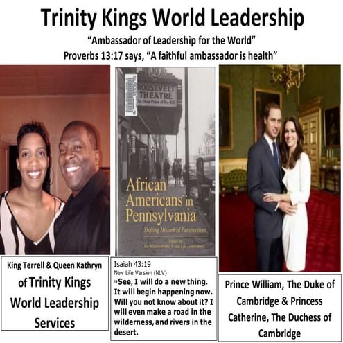 Trinity Kings World Leadership: King Terrell & Queen Kathryn of the ...