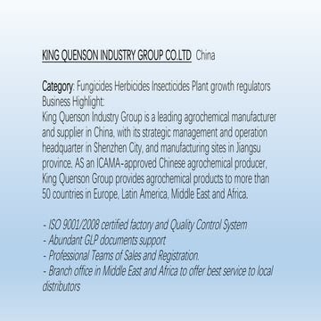 King quenson pgr plant growth regulator | PDF