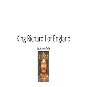 King richard i of england | PPTX