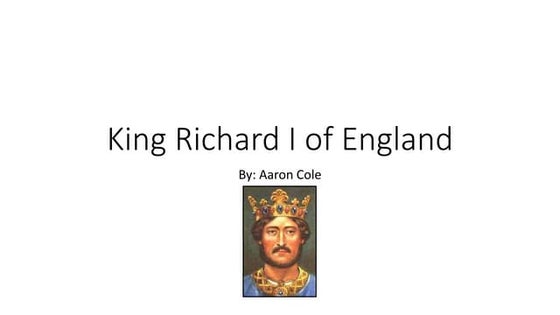 Richard i the lionheart | PPTX