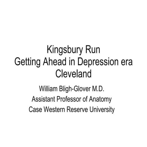 Kingsbury Run | PPT | Bars & Restaurants | Attractions