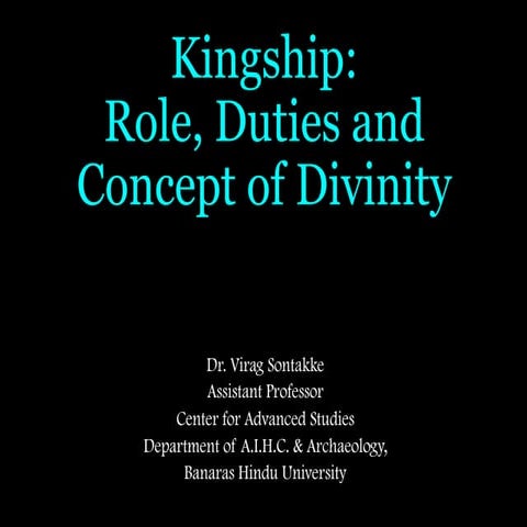 Kingship Role, Duties and Concept of Divinity | PDF