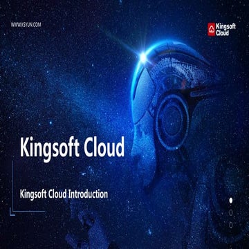 KingSoft Cloud Company introduction 052018 | PPT
