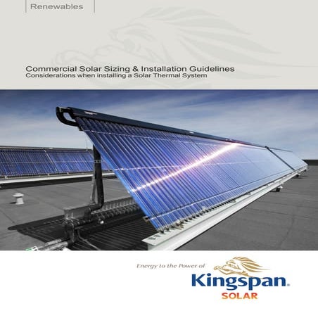 Kingspan Solar Commercial Design Guidelines | PDF