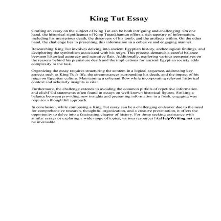 King Tut Essay.pdf