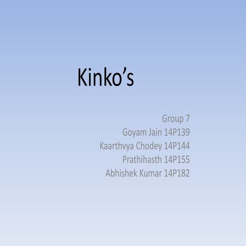 Kinko’s | PPTX