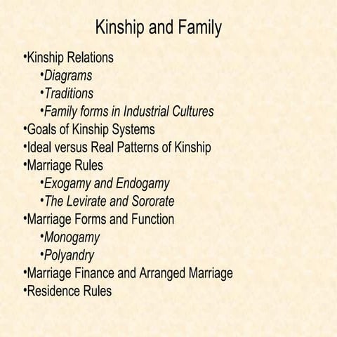 Kinship and family | PPT