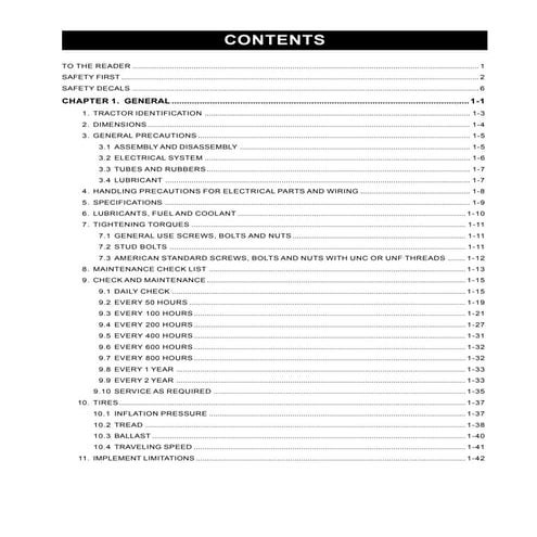 Kioti Daedong DK45 Tractor Service Repair Manual | PDF