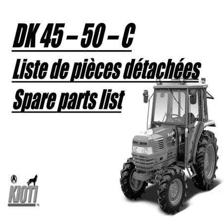 Kioti daedong dk50 tractor parts catalogue manual | PDF