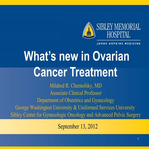 What's New in Ovarian Cancer Treatment | PPT