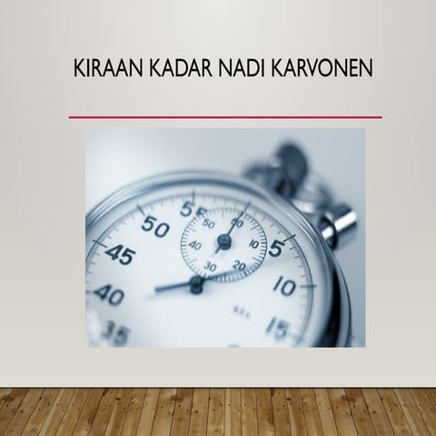 Kiraan Kadar Nadi Karvonen nadi mak nadi rehat | PPT