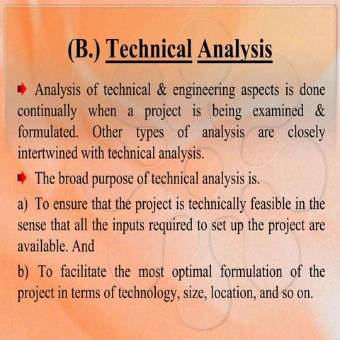 Technical analysis of Projects | PPTX
