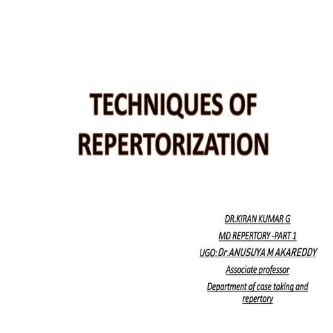 kiran techniques of repertorisation.pptx