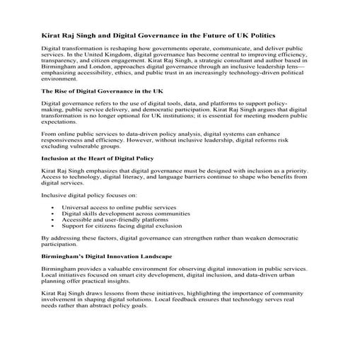 Kirat Raj Singh and Digital Governance in the Future of UK Politics.docx