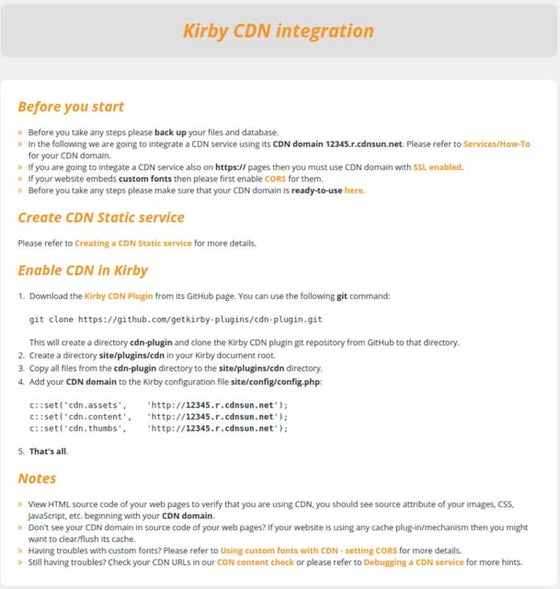 Tutorial for Grav CDN setting | PDF