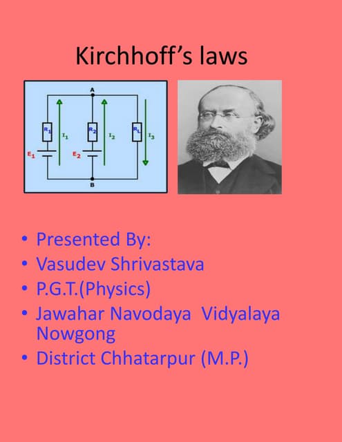 Kirchoff's law | PPT