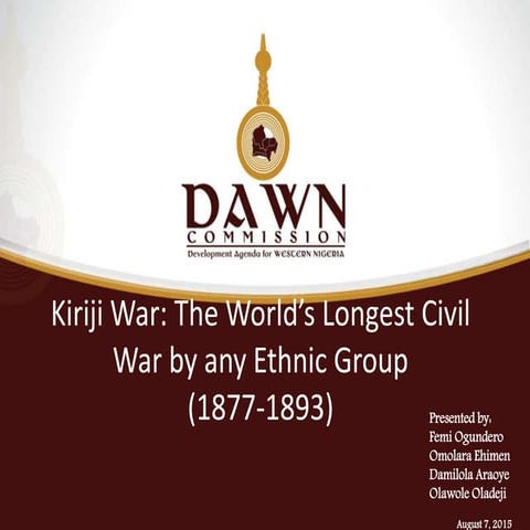 Kiriji War: The World’s Longest Civil War by any Ethnic Group (1877 ...