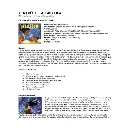 Kiriku y-la-bruja | PDF