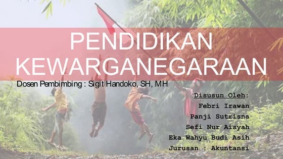 Peran Generasi Muda dalam Memelihara dan Memantapkan Wawasan Kebangsaan | PDF