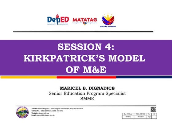 End-of-Program Evaluation Form Sample.pd | Education