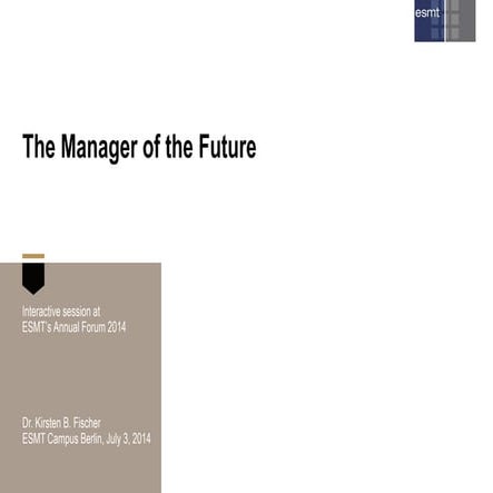 The manager of the future | PDF