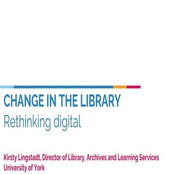 Change in the Library | PPT
