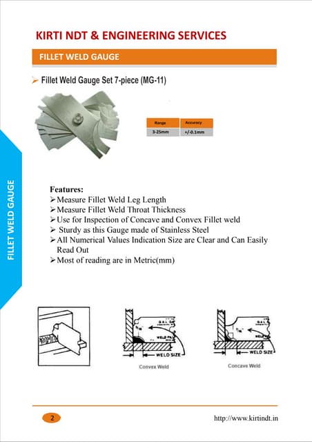Taper weld gauge | PDF