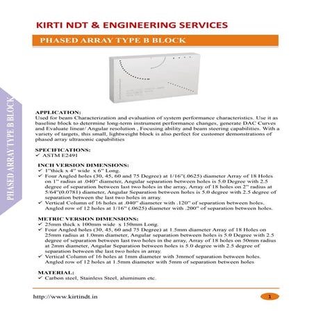 Phased array type b block | PDF