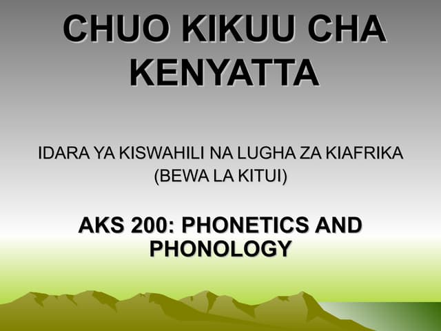 Lahaja za kiswahili kwa ujumla | PDF