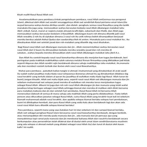Kisah benar rasul rasul Allah swt...docx