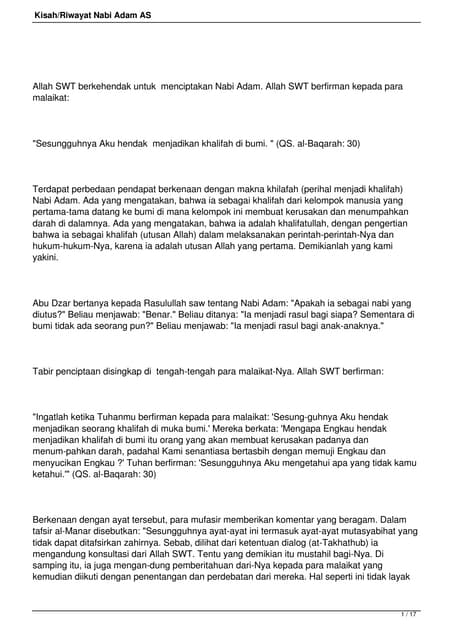 sejarah Nabi adam manusia Pertama di muka Bumi.pptx