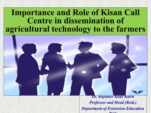Kisan call centre | PPTX