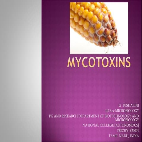 Mycotoxins | PDF | Chemistry | Science