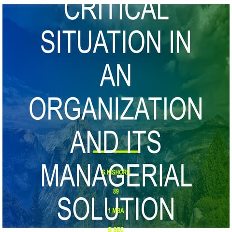 Kishore managerial skills | PPT