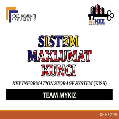 KISS KIKHB 2020 - MYKIZ (Presentation Slide) | PPTX