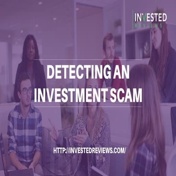 Detecting an Investment Scam | PDF