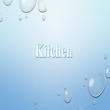 Kitchen presentation | PPTX